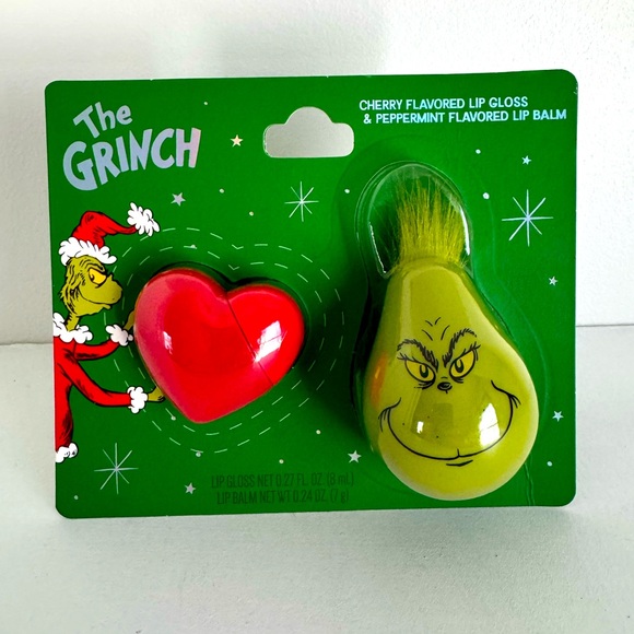 Dr. Seuss | Makeup | Taste Beauty Drsuess The Grinch Lip Balm And Gloss ...